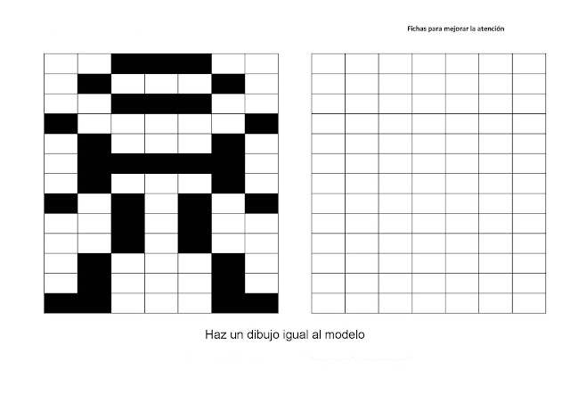 REALIZA EL DIBUJO SIGUIENDO EL PATRON